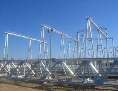 China Round Structure Pole Q420 Q460 Hot Dip Galvanized Substation Steel Pole for sale