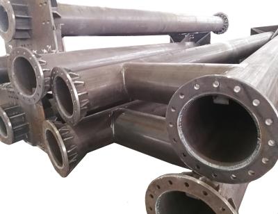 China 5M - 50M Galvanized Structure Pole Power Transmission Substation Steel Transmission Pole for sale