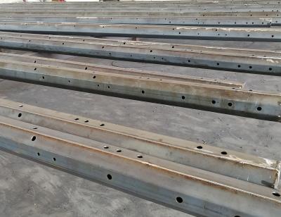 China 35FT 40FT Smart Electrical Distribution Steel Pole Galvanised Steel Posts 350KGF for sale