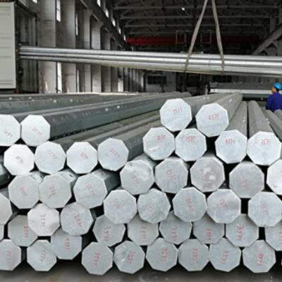 China Philippines Nea Standard 35FT Hot Dip Galvanized Steel Pole for sale