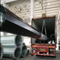 China 70FT Direct Burial Type Polygonal Galvanized Electrification Steel Pole for sale