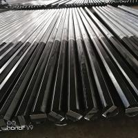 China 25FT S420NL Metal Utility Pole Galvanized Bituminous Black Tar Painting Octagonal Steel Pole for sale