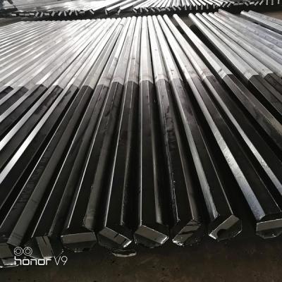 China 25FT S420NL Metal Utility Pole Galvanized Bituminous Black Tar Painting Octagonal Steel Pole for sale