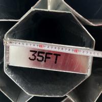 China 35FT 15KV Power Distribution Pole Q345 Octagonal Galvanized Utility Power Pole for sale