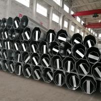 China Philippines Electric Steel Pole 15kv 500KGF Galvanized 40FT Galvanized Metal Posts for sale