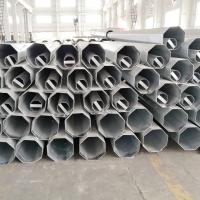 China 45FT 13716mm Electrical Service Pole ASTM A36 4.0mm Galvanised Steel Pole for sale