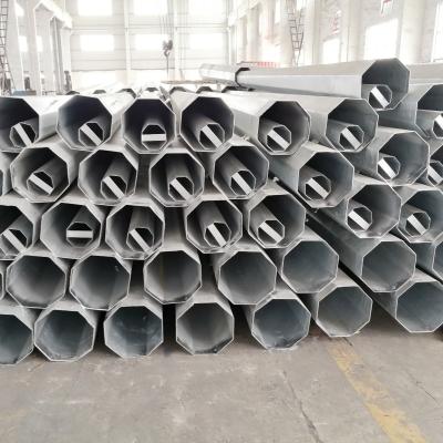 China 45FT 13716mm Electrical Service Pole ASTM A36 4.0mm Galvanised Steel Pole for sale