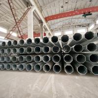 China 3.75mm 4.0mm Galvanized Structural Steel Tubing Electric Transmission Metal Power Pole for sale