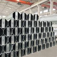 China 8 Sides Octagonal Galvanized Steel Post Transmission 45FT Steel Electric Pole for sale
