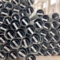China Q345 500KGF Galvanized Octagonal Pole Philippines 15kv Galvanized Pipe Post for sale