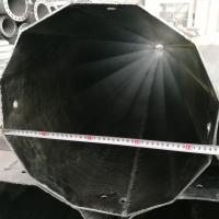China S355JR 50FT 1200KGF Overhead Line Dodecagonal Galvanized Steel Transmission Pole for sale
