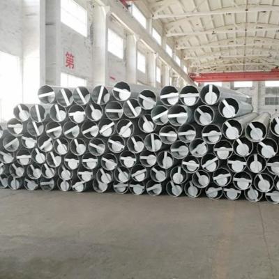 China 70FT 1200KGF Load 5mm Thick 69KV Polygonal Galvanized Electric Steel Pole for sale