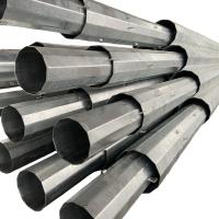 China 90FT Polygonal Transmission Steel Pole Hot Galvanized Power Steel Transmission Poles for sale