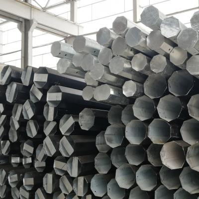 China Dominican Power Transmission Line Galvanized Polygonal Steel Pole for sale