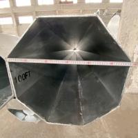 China 100FT Transmission Steel Pole Tower Polygonal Electric Power Steel Galvanized Metal Tubing for sale