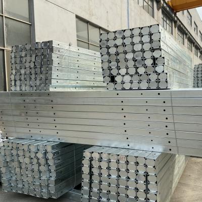 China Hot Dip Galvanized Steel Crossarm 12FT Post Cross Arm for sale