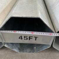 China 750KGF Q355B Electric Powerutility Pole Octagonal Hot Dip Galvanised Octagonal Pole for sale