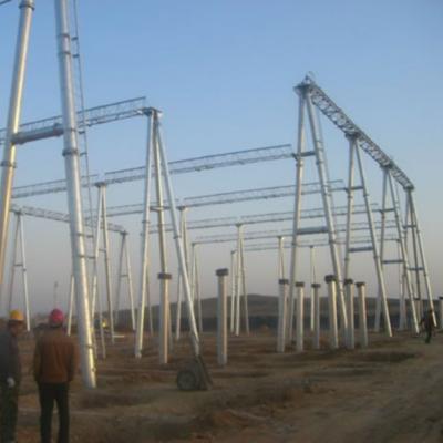 China 10kv 35kv 110kv 220kv Round or Polygonal Hot Dip Galvanized Substation Structure Steel Poles for sale
