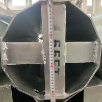 China 55FT 69KV Galvanized Steel Transmission Pole Electric Utility Pole  8.0mm for sale