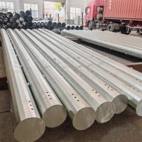 China 16 Sided Polygonal Transmission Steel Pole Hot Dip galvanised steel posts ASTM A572 for sale