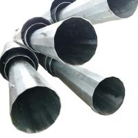 China 110FT 4 Segments Transmission Steel Pole Polygonal 10mm Composite Power Poles for sale