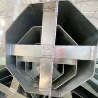 China 120FT 6mm Octagonal Pole Hot Dip Galvanized Electric Transmission Steel Utility Poles for sale