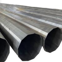 China 1000KGF - 10000KGF Electric Transmission Steel Pole 105FT Steel Polygonal Pole for sale