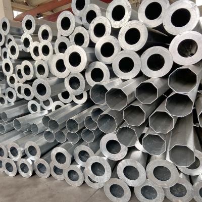 China Meralco 9M Steel Electric Pole 2 Segments Galvanized Octagonal Steel Poles for sale