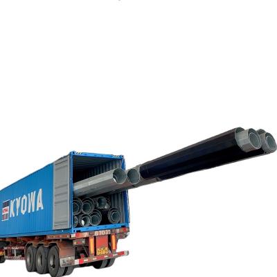 China 90FT 27M 8450KGF Load Q460 12 Sides Galvanized Transmission Steel Pole for sale