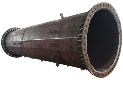 China 35KV Double Circuit Polygonal Pole Q420 Galvanizing Steel Transmission Pole for sale
