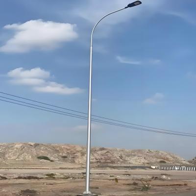 China Round Galvanized Street Pole 15FT - 40FT Lighting Tapered Steel Pole S460NL for sale