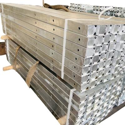 China Power Distribution Line cross arm electric pole Rectangular Square Steel for sale