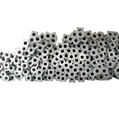 China 10M Q255B Separated Arm Round Hot Dip Galvanized Steel Lighting Pole for sale