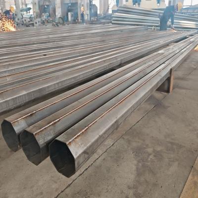 China 11kv 15kv 20kv 33kv 35kv HDG Octagonal Steel Pole 345Mpa Commercial Residential Area Distribution for sale