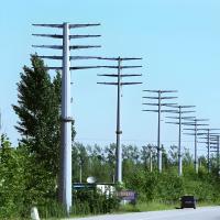 China 450Mpa 110KV Multiple Circuits 20M-35M Galvanized Steel Pole for Power Transmission and Erections of Wires for sale