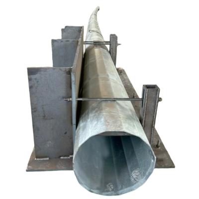 China Q460 Gr65 100FT 3 Segments Polygonal Hot Dip Galvanized Burial Transmission Steel Pole for sale