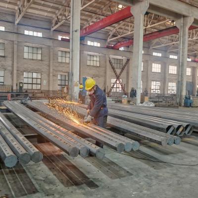 China 25FT 30FT 35FT 40FT 45FT 355Mpa Metal Utility Pole Octagonal Hot-Dip Galvanized Steel for sale