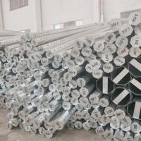 China Hot Roll Steel Q355 35FT Electric Pole with 500KGF Load Octagonal Shape Galvanized Surface for sale