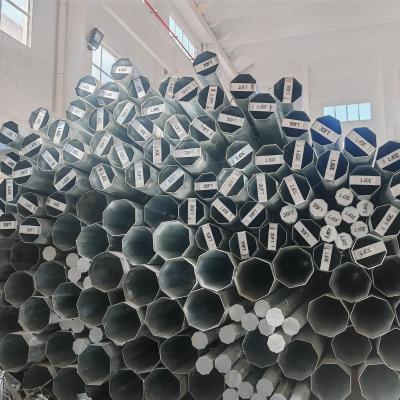 China Hongxin Hot Galvanizing Overhead Line Slip Joint Burial Type 35FT Steel Poles for sale