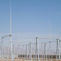 China 500KV Galvanized Steel Tubular Tower Pole For Substation Transmission Line for sale