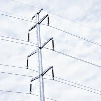 China Hongxin Overhead Line Galvanized Suspension Steel Pole Q460 Transmission Pole With Crossarms for sale