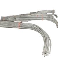 China Hongxin 10M Octagonal Galvanized Steel Lighting Pole with Curved Single Arm for sale