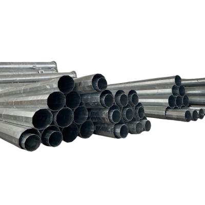 China Hongxin 65FT 2 Segments 1200KGF Polygonal Hot-Dipped Galvanized Transmission Steel Pole for sale
