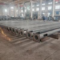 China Hongxin Q235 Octagonal Hot-dip Galvanized Street Lighting 25FT Steel Pole with Single Arm & Base Plate for sale