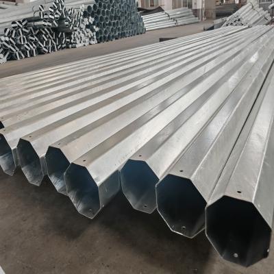 China Hongxin Hot Dip Galvanized Philipines Nea Standard Octagonal Distribution Steel Pole 25FT 30FT 35FT 40FT 45FT for sale