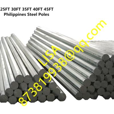 China Hongxin Philippines Q345 High-Performance Distribution Steel Pole for Stable Power Distribution for sale