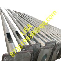 China Hongxin Round Q235 Hot Dip Galvanized Wrapped 10M Street Lighting Steel Pole for sale