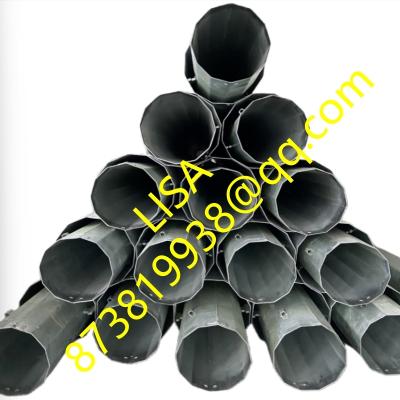 China 12 Sides Dodecagonal Electric Transmission Line Hot Dip Galvanized 60FT Steel Pole for sale