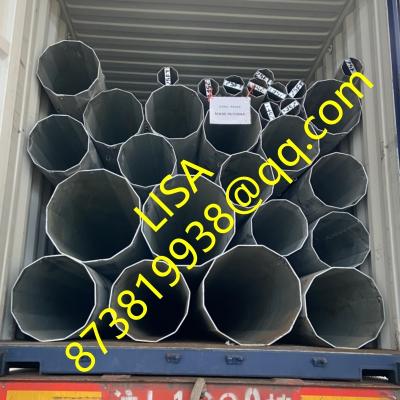 China 105FT Galvanized Transmission Steel Pole 450MPa Polygonal Buried Steel Pole for sale