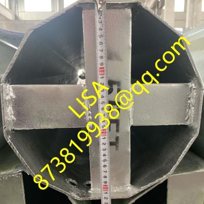 China Philippines 69KV 55FT Dodecagonal Hot Dip Galvanized Transmission Steel Poles for sale